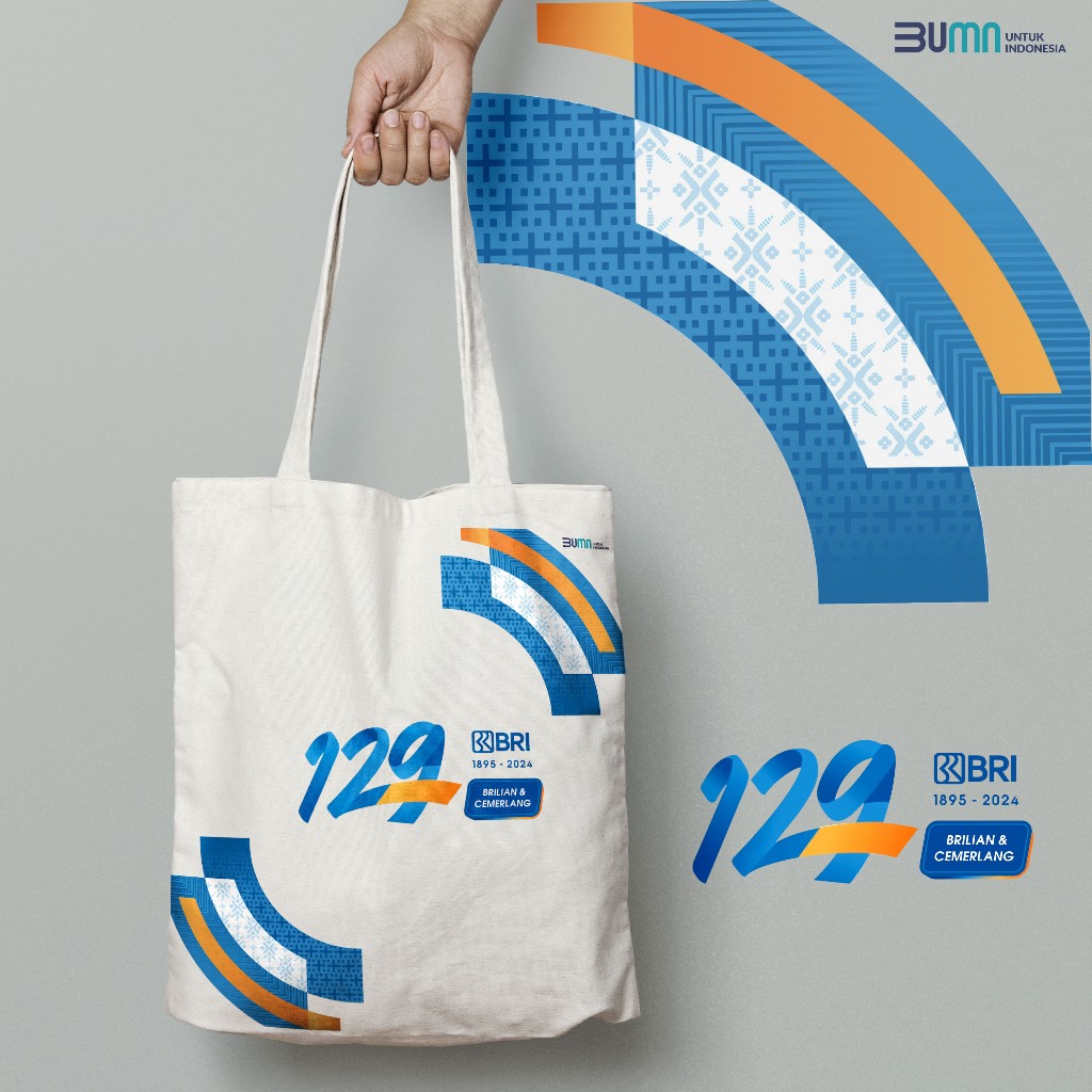 Jual Totebag HUT BRI 129 Bahan Blacu / Tas Souvenir Event BRI | Shopee ...