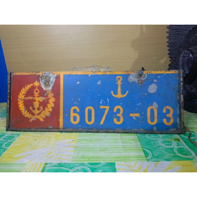 Jual plat nomor kendaraan militer antik jadul lawas | Shopee Indonesia
