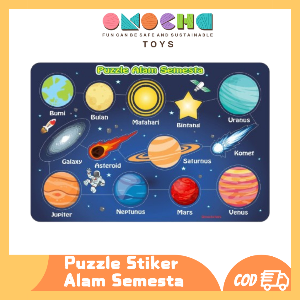 Jual Omocha Toys - Puzzle Stiker Alam Semesta Belajar Keindahan Luar ...