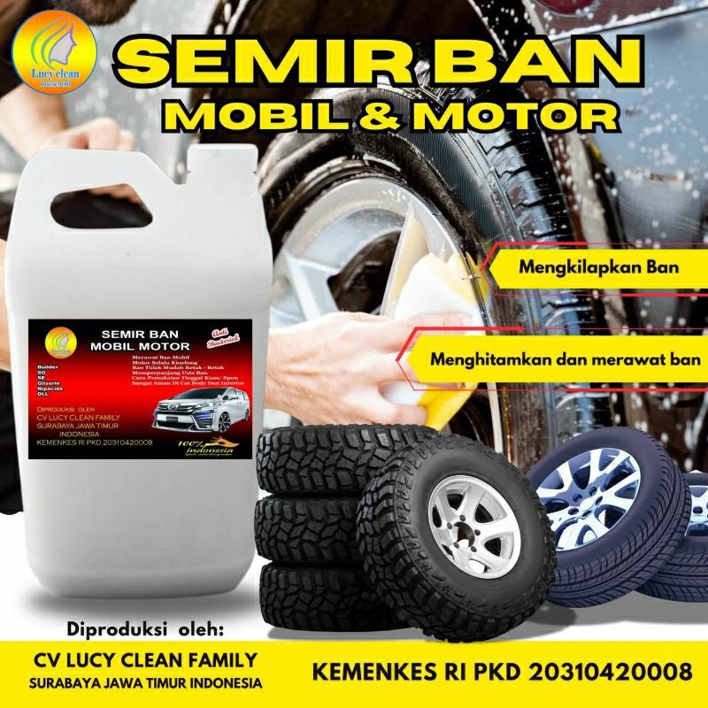 Jual pengkilap ban dan body / semir ban / silikon ban . isi 5 liter ...