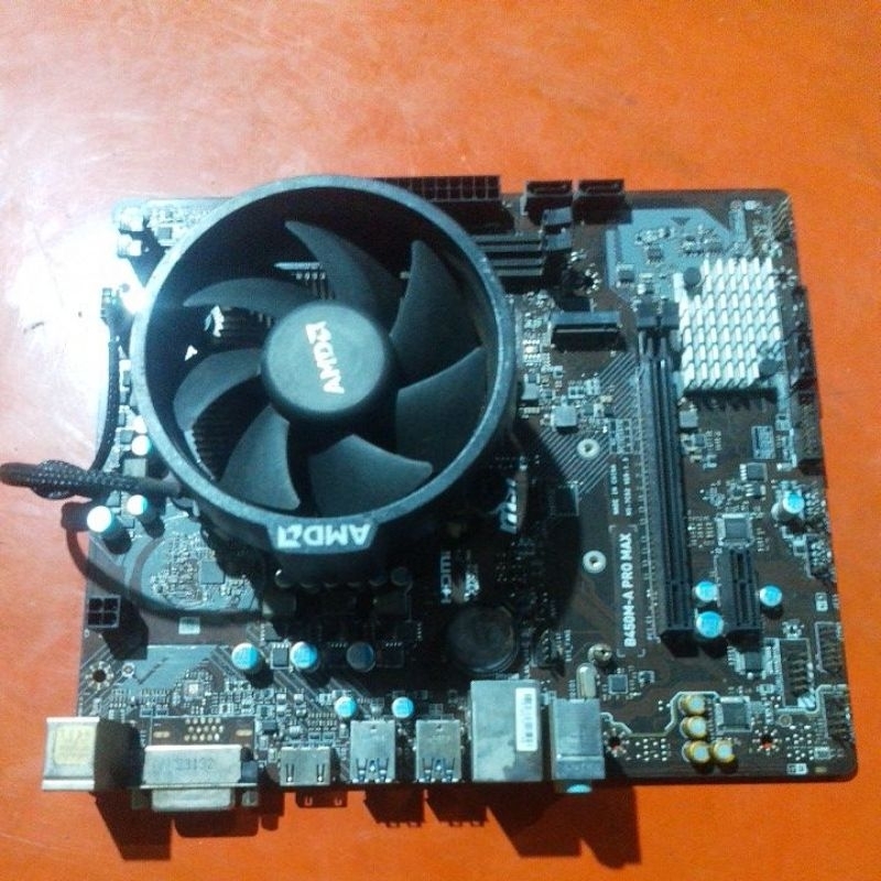 Jual mainboard msi b4550-A pro max + prosesor AMD Ryzen 5 4600g ...
