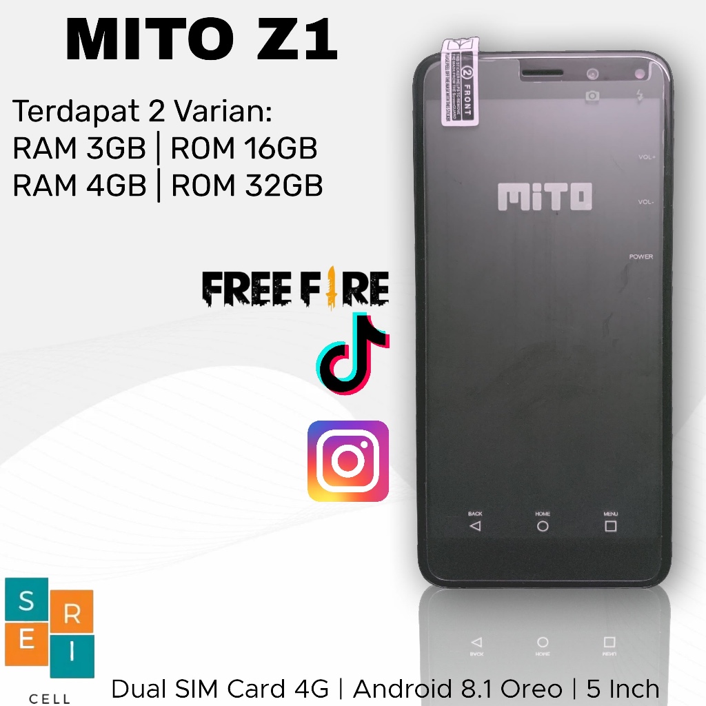 Jual HP MITO Z1 Jaringan 4G RAM 3GB Internal 16GB | RAM 4GB Internal ...