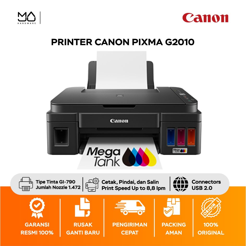 Jual Printer Canon Pixma G2010 Print Scan Copy - Garansi Resmi | Shopee ...