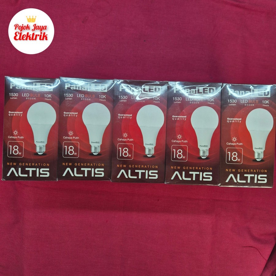 Jual Lampu Bohlam LED Bulb 18W Watt E27 Murah PACK PAKET ISI 10 PanaLED ...