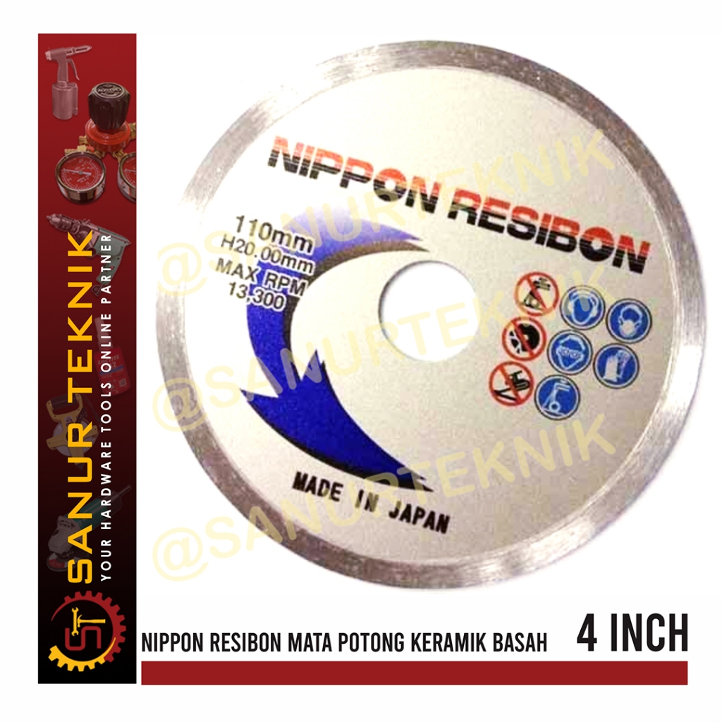 Jual NIPPON RESIBON Diamond Wheel Wet / Mata Potong Keramik Basah 4 ...