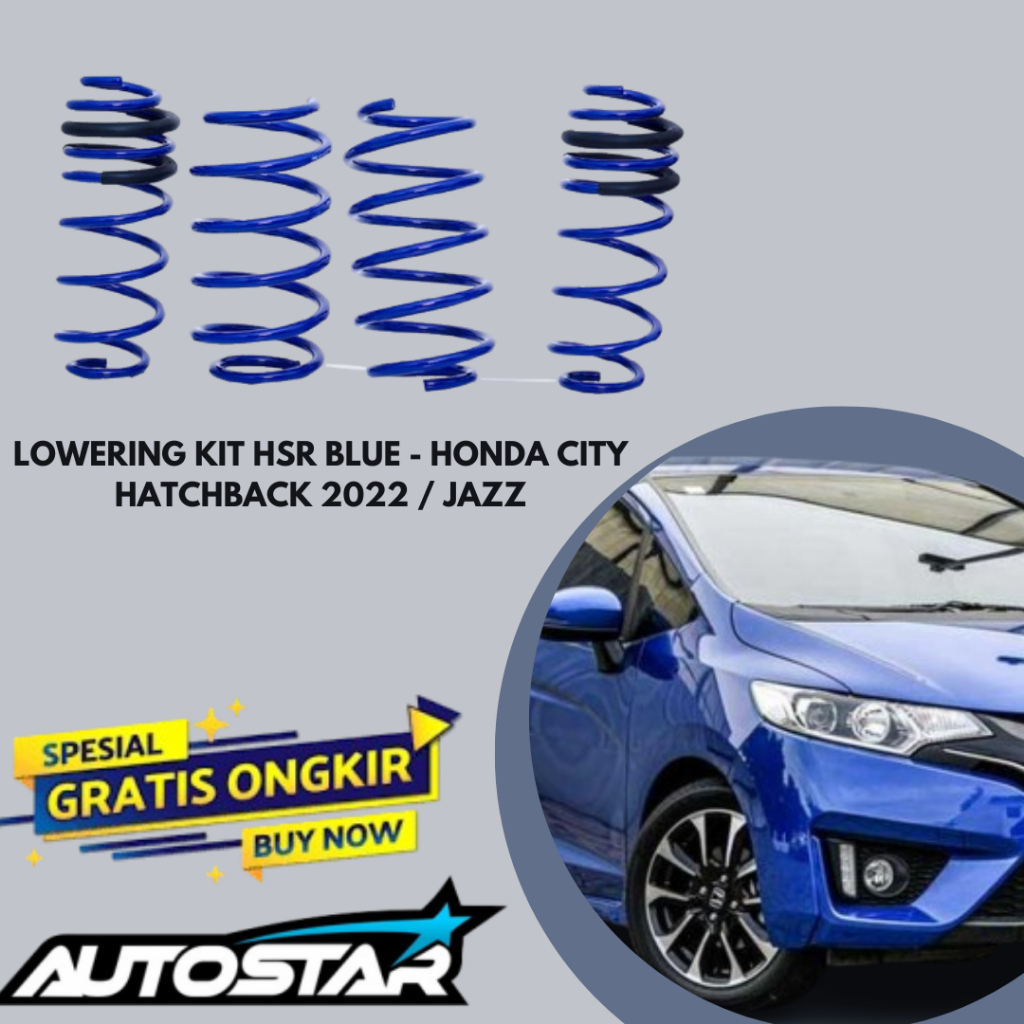 Jual Ready stock per ceper hsr wheel LOWERING KIT HSR BLUE - HONDA CITY ...