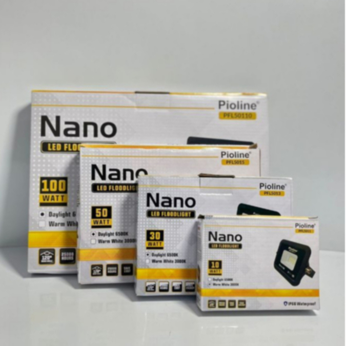 Jual Lampu Sorot PIOLINE NANO IP66 10W/30W/50W/100W 6500K Putih Flood light led PFL | Shopee ...