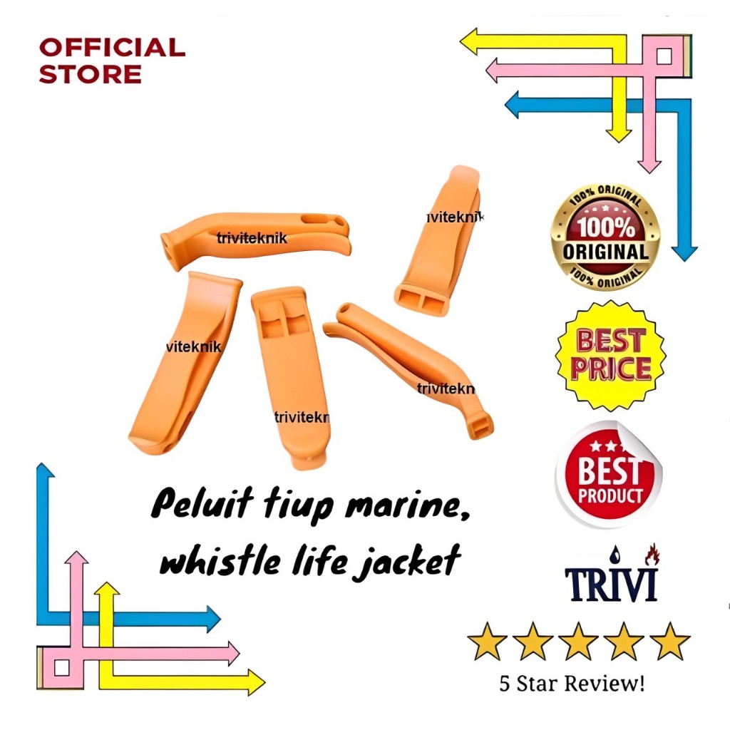 Jual Peluit Tiup Marine Whistle Life Jacket | Shopee Indonesia