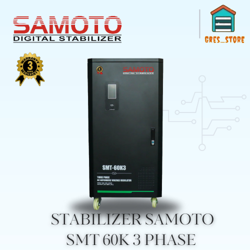 Jual SAMOTO Stabilizer 60000VA Stavolt Three Phase Stavolt SMT60KVA 3 ...