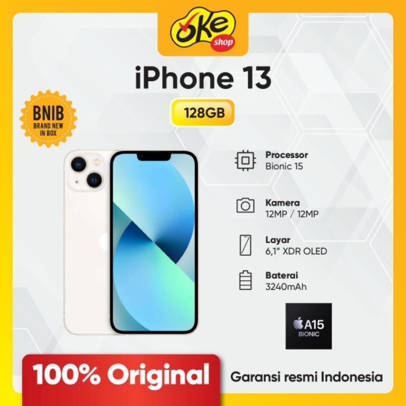 Jual iPhone 13 128GB Garansi Resmi iBox TAM | Shopee Indonesia