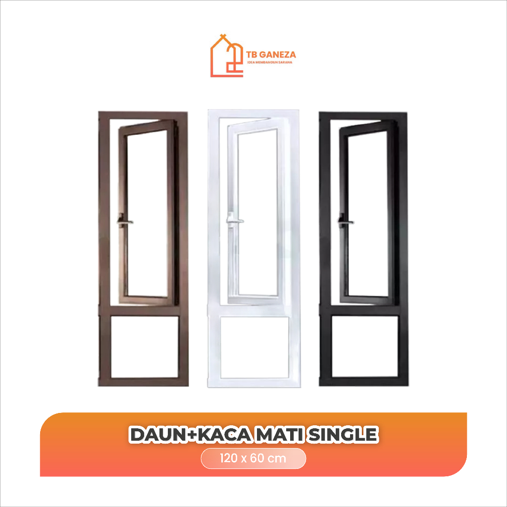 Jual TB GANEZA - (DAUN + KACA MATI 120X60 POLOS SINGLE) SET JENDELA ...