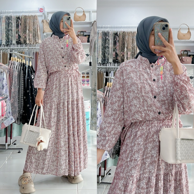 Jual Gaun Bunga Lengan Panjang | Shopee Indonesia