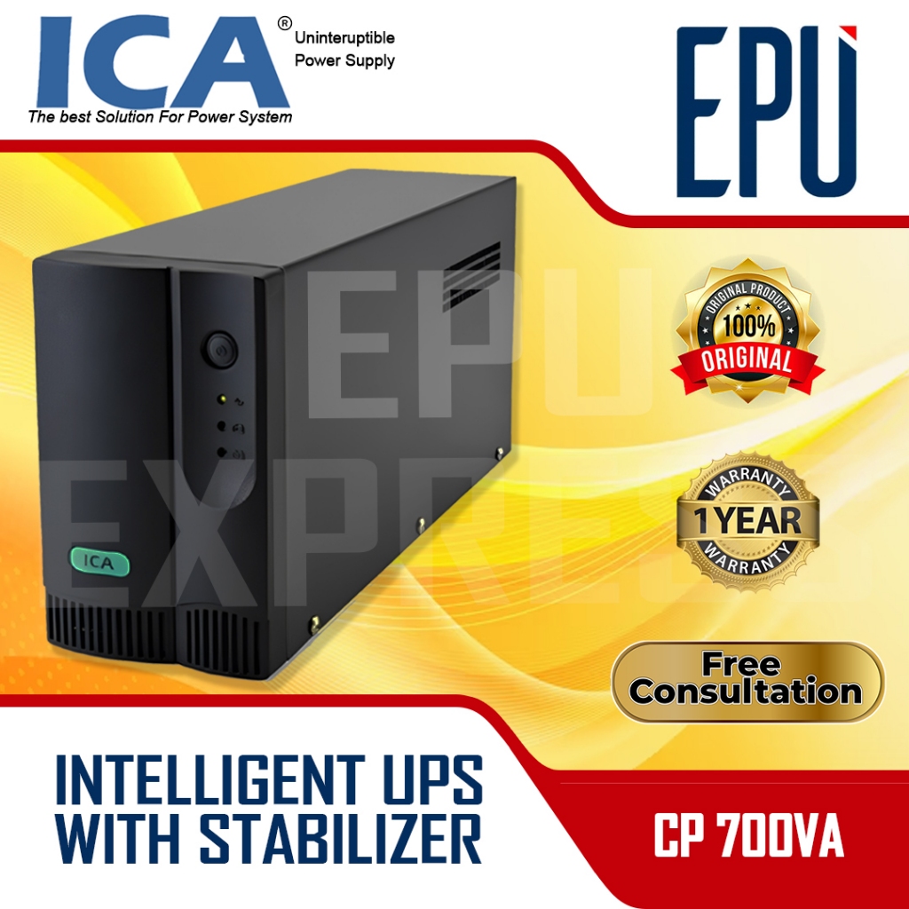 Jual UPS ICA CP700 700VA 350 Watt with AVR Stabilizer ICA UPS CP 700 ...
