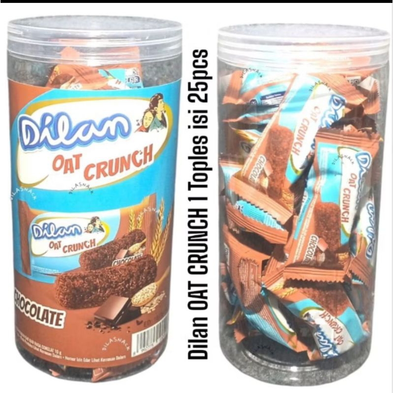 Jual DILAN OAT CRUNCH COKLAT TOPLES 10 Gram x 25 PCS | Shopee Indonesia