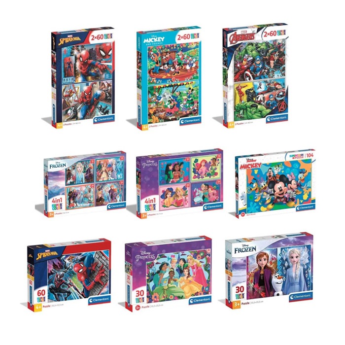 Jual Clementoni Puzzle Avengers Marvel Disney Princess Frozen | Shopee ...