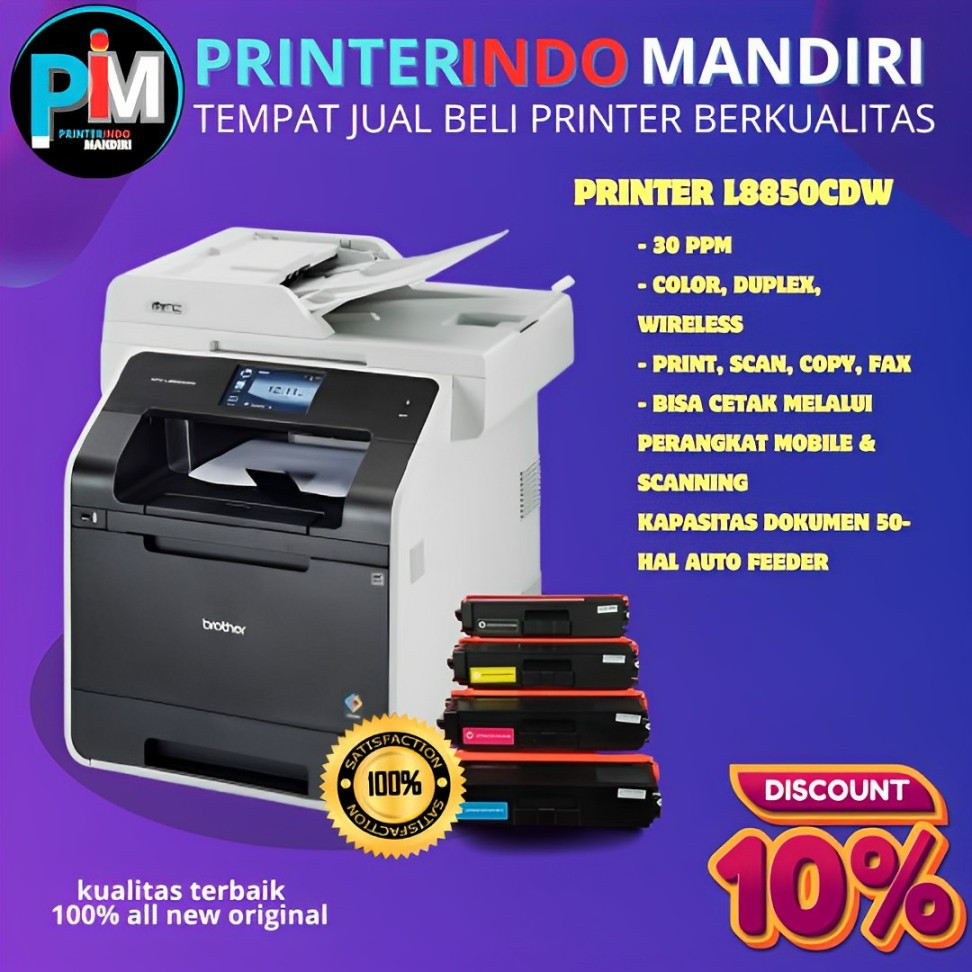 Jual Jual Printer Brother MFC l8850cdw printer brother A4 color multifungsi second termurah ...