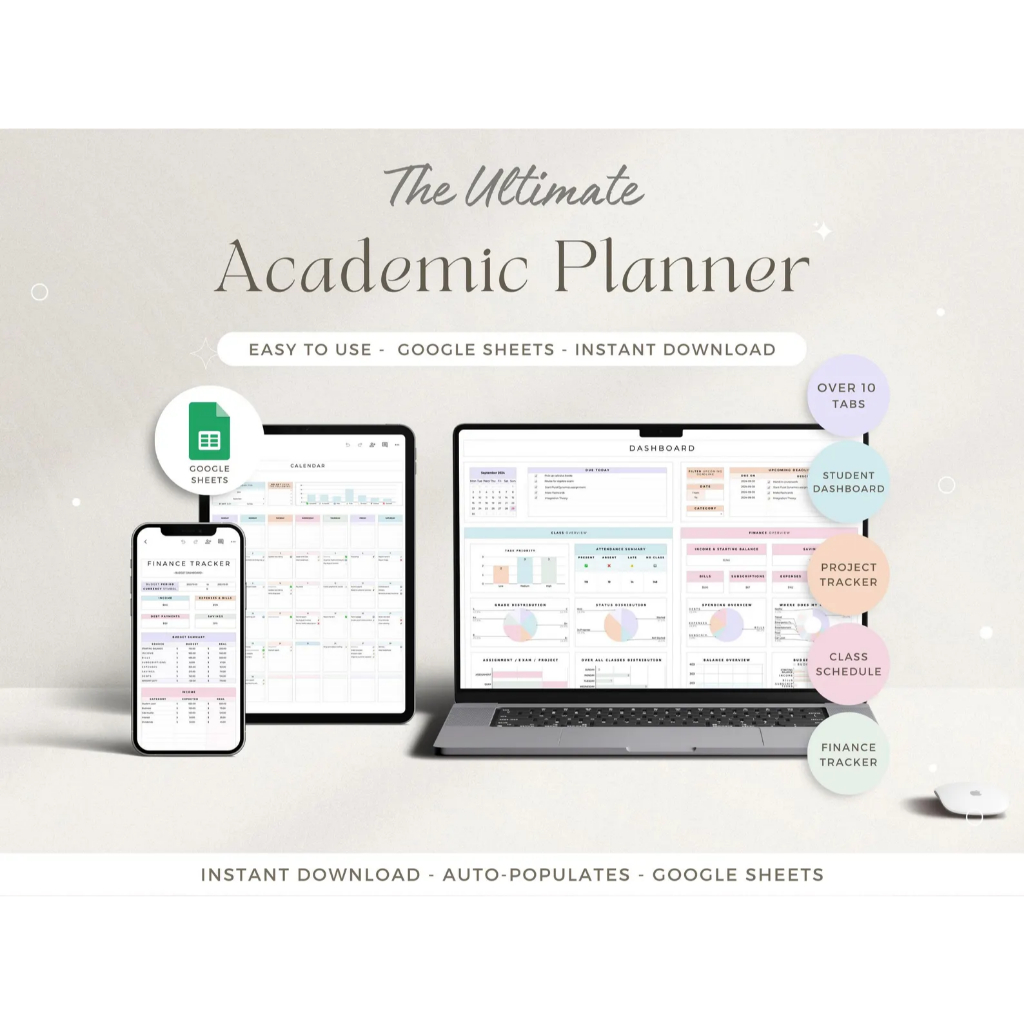 Jual Template Spreadsheet Academic Planner - Rencanakan Studi Anda ...
