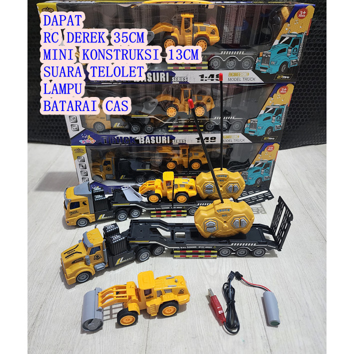 Jual MAINAN RC DEREK MOBIL TELOLET RC TRUK CONTAINER REMOTE CONTROL ...