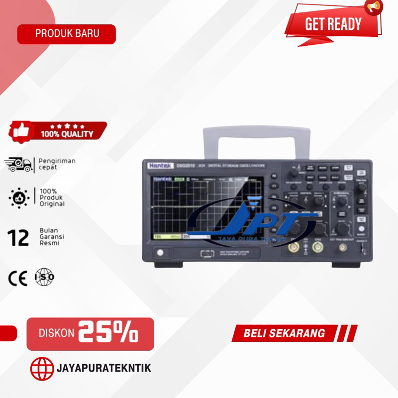 Jual Hantek DSO2D10 Digital Storage Oscilloscope Osiloskop 2 Channel ...