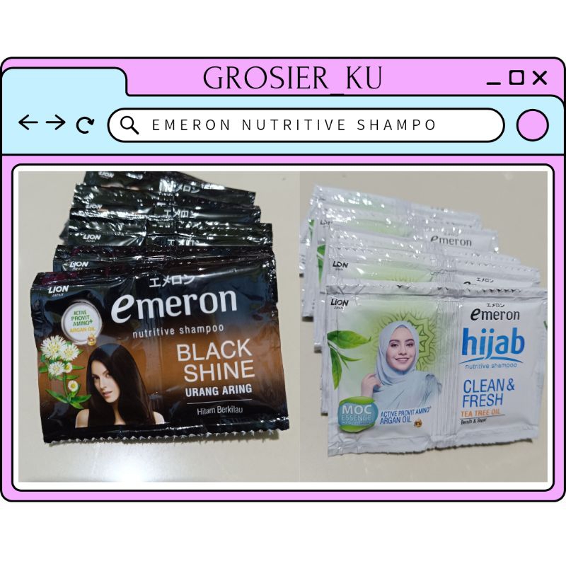 Jual Emeron Shampo 12 sachet x 10 ml | Shopee Indonesia