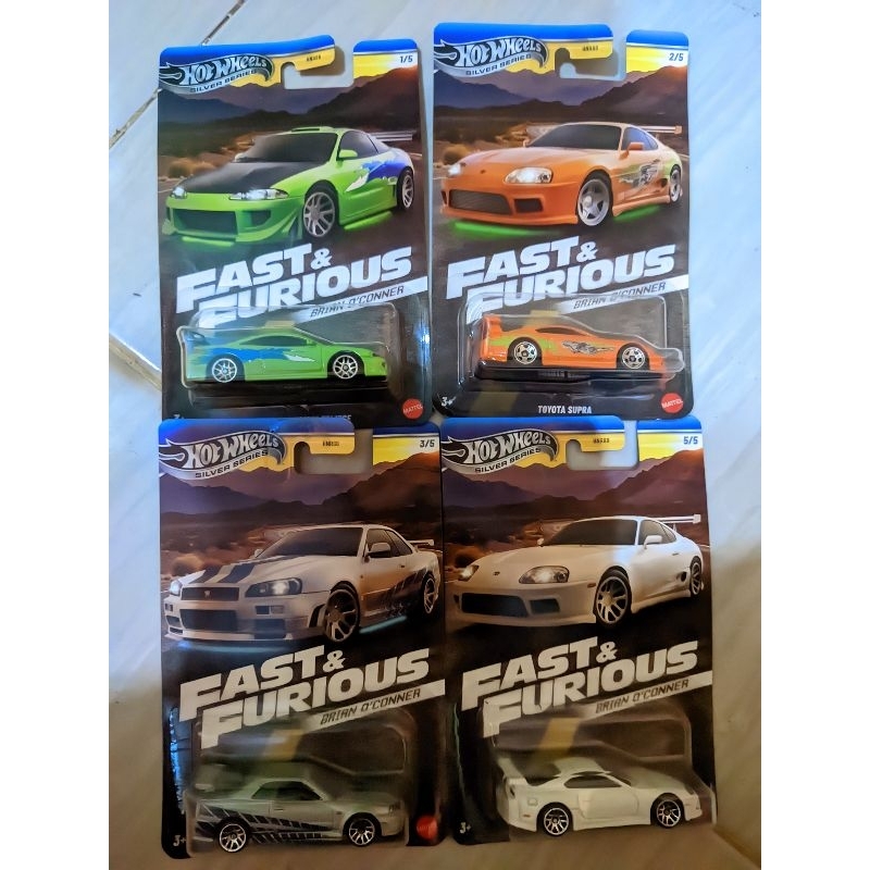Jual Diecast Hot Wheels Fast and Furious 2025 & 1 set R34 Eclipse Supra ...