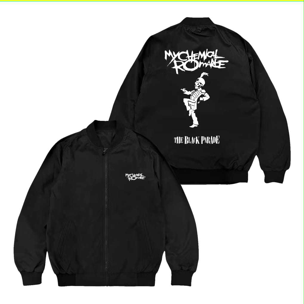 Jual Auxso Clothing Jacket Bomber MCR THE BLACK PARADE Jacket pria ...