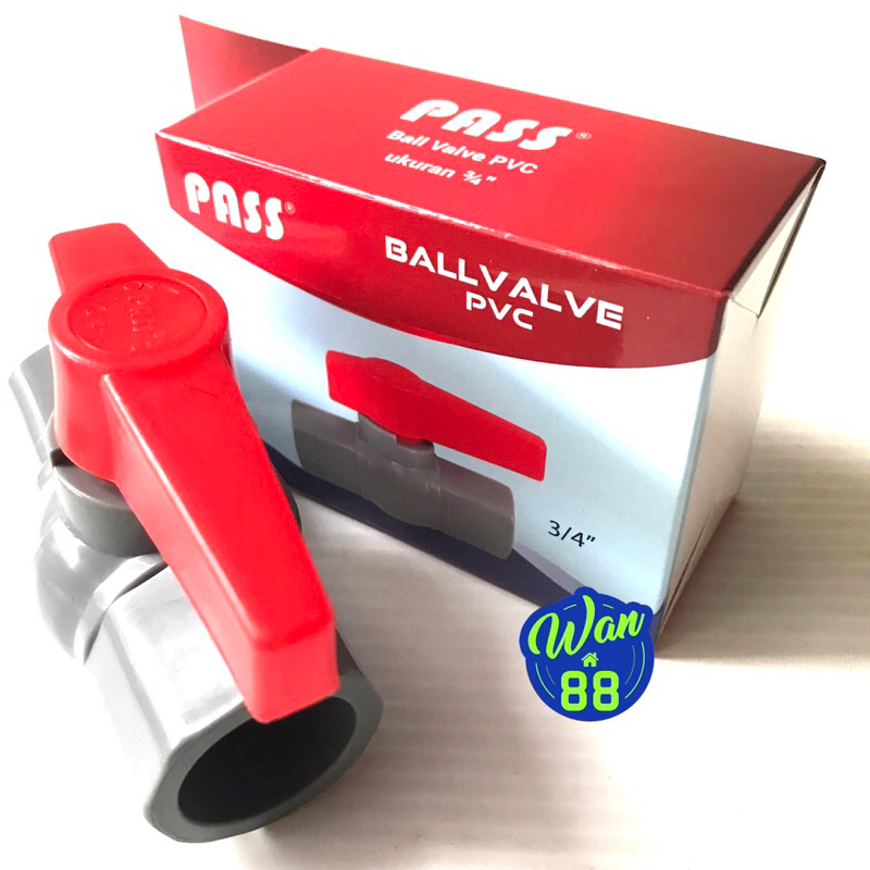 Jual Ball Valve PVC 1/2”, 3/4”, 1” PASS | Shopee Indonesia