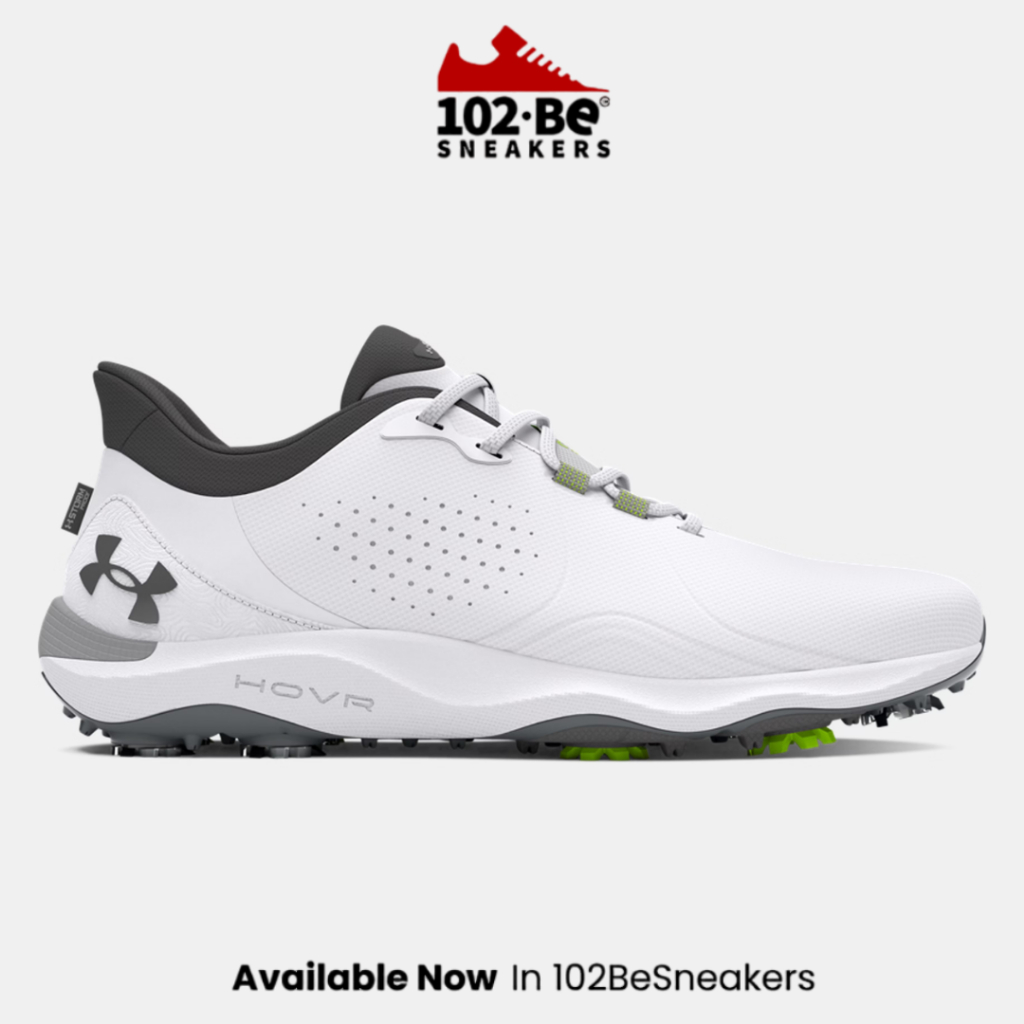 Jual Sepatu Golf UA Men's UA Drive Pro Golf Shoes - White / Metallic ...