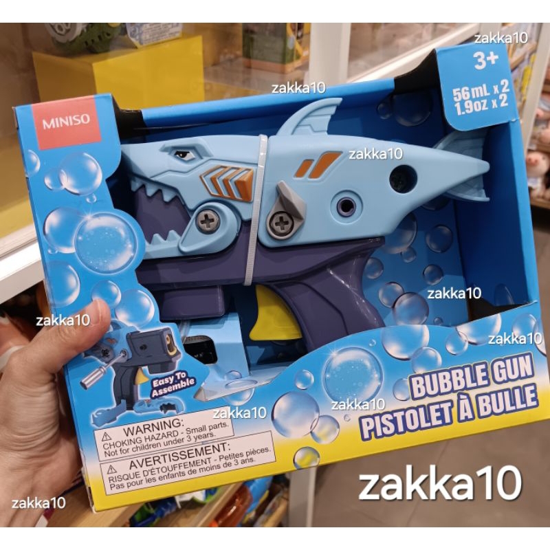 Jual 3D Shark Figure Inertial Bubble Gun Mainan Anak Pistol Air Bubble ...