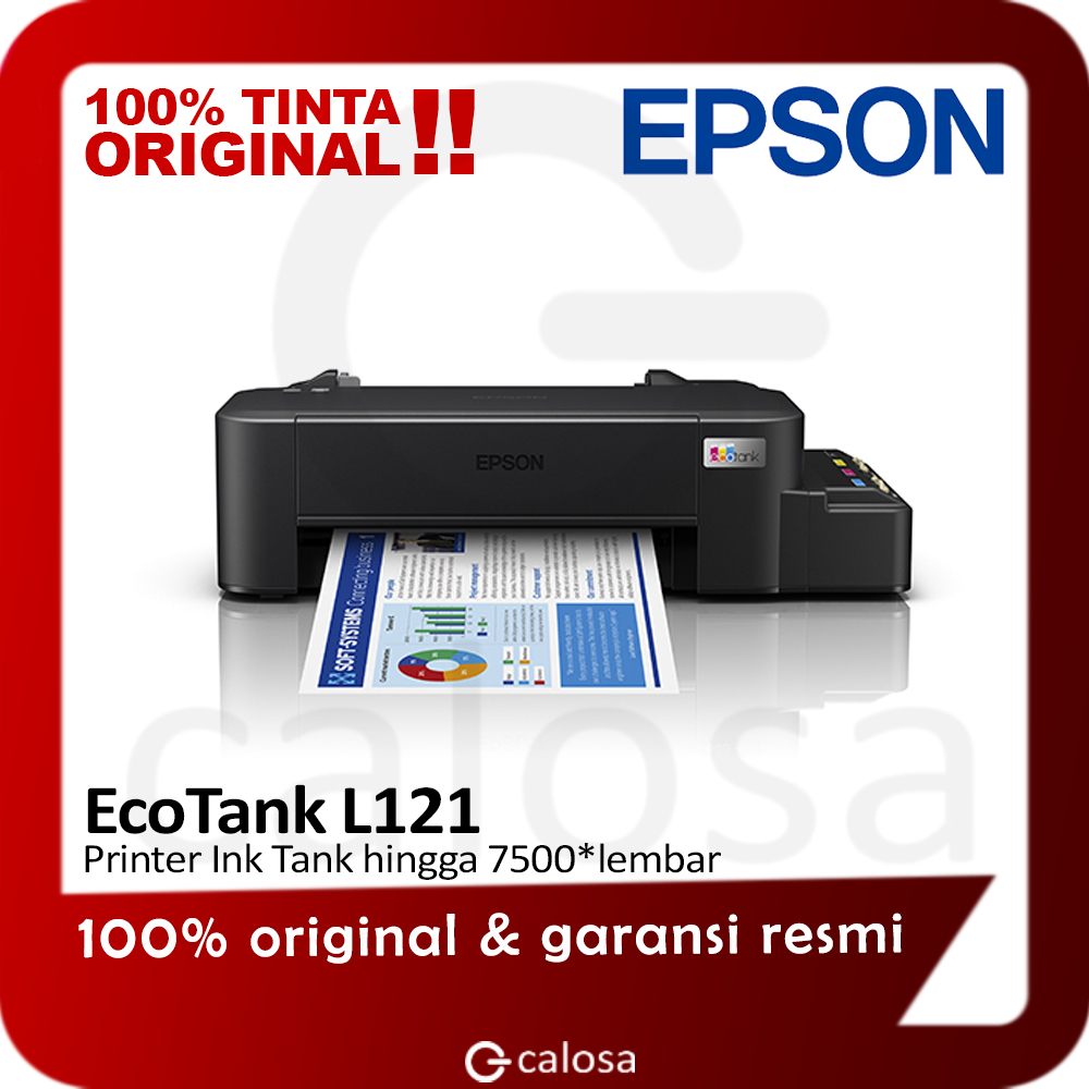 Jual 100% Tinta Original - New Printer Epson EcoTank L121 A4 F4 Ink Tank 664 GARANSI RESMI ...