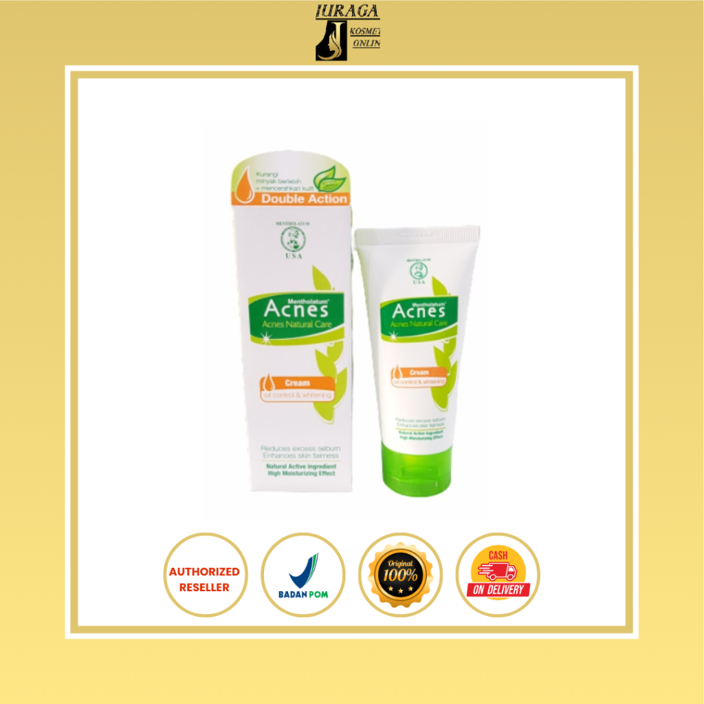 Jual ACNES Natural Care Oil Control & Whitening Cream 40gr (kotak ...