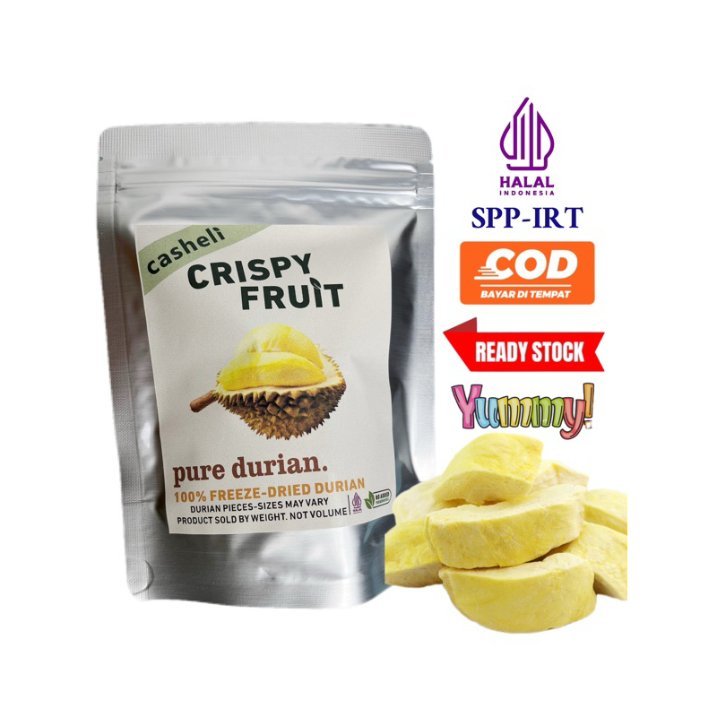 Jual casheli Crispy Freeze-dried Durian Pure Durian Buah Asli | Shopee ...