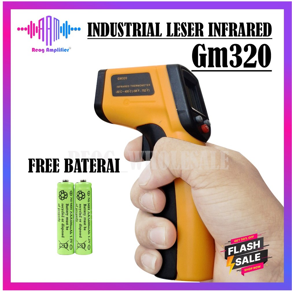 Jual GM320 Termometer Digital Inframerah s.d 400C Thermometer GM-320 ...