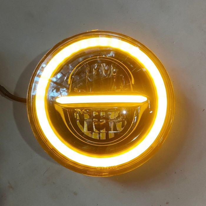 Jual Lampu Motor 7 Inch Line Kawasaki W175 atau motor custom | Shopee ...