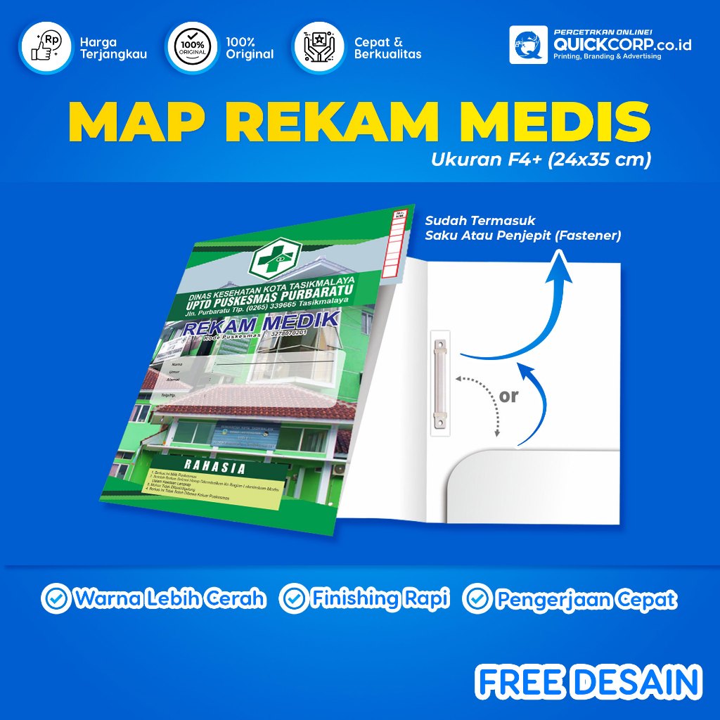 Jual Costum Map Rekam Medis - Map kesehatan - Cetak Map Rekam Medis ...
