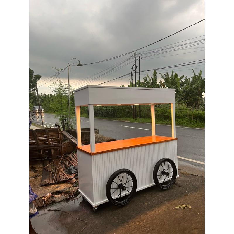 Jual Gerobak booth custom gerobak dimsum takoyaki | Shopee Indonesia