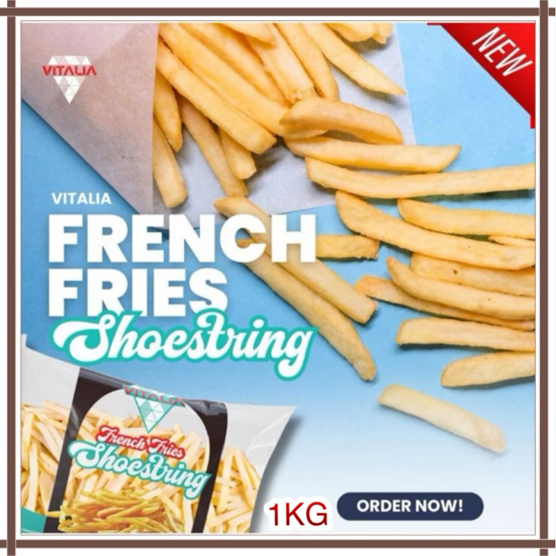 Jual Kentang Goreng Beku shoestring / Straight Cut 1 Kg KINGFISH/ Hyfun / Vitalia / Gogo Fries ...