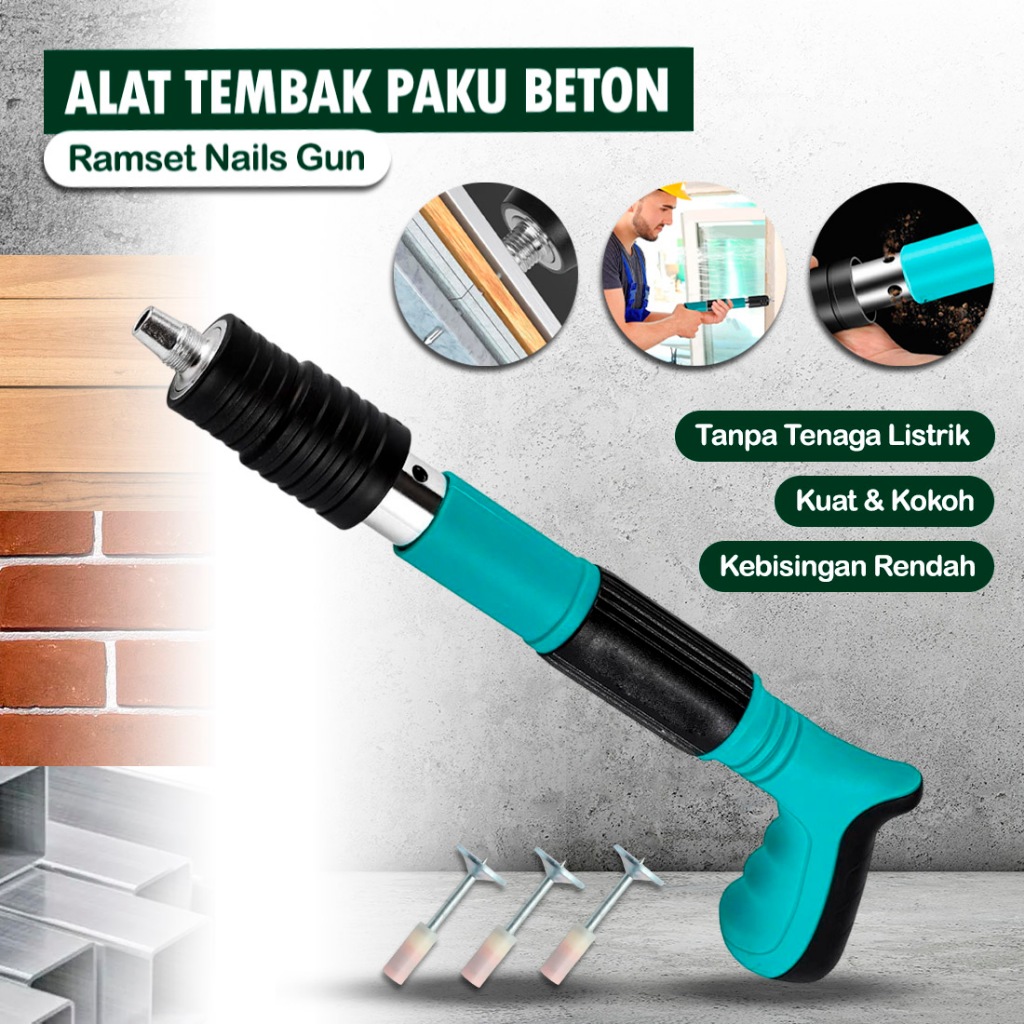 Jual RALALI Alat Tembak Paku Dinding Beton – Ramset Gun Alat Mesin ...