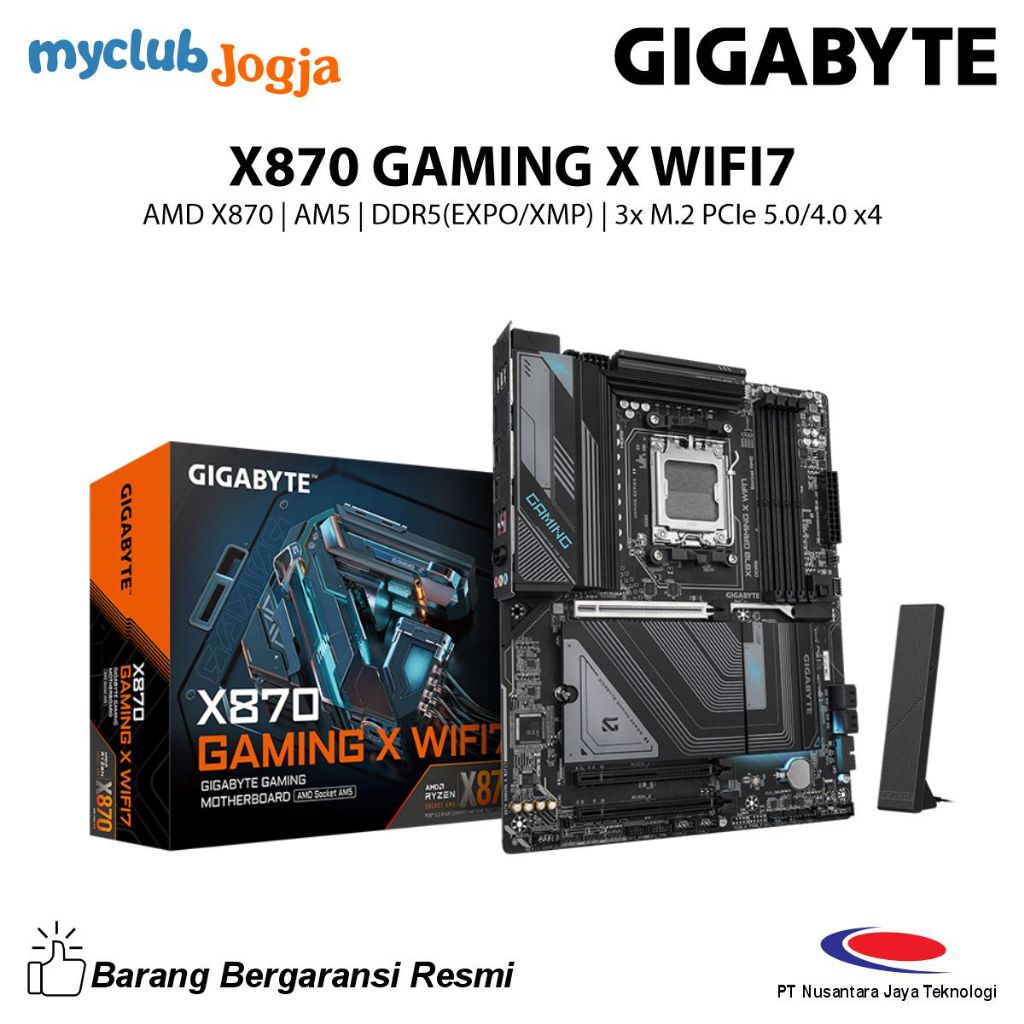 Jual GIGABYTE X870 GAMING X WIFI7 Motherboard AMD X870 AM5 DDR5 ATX ...