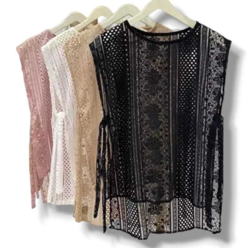 Jual OUTER BROKAT PREMIUM/LACE BROKAT VEST/ROMPI BRUKAT | Shopee Indonesia