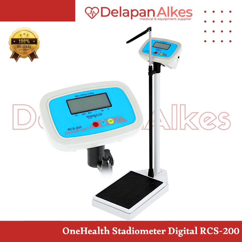 Jual OneHealth Stadiometer Digital Timbangan Digital RCS-200 + Pengukur ...