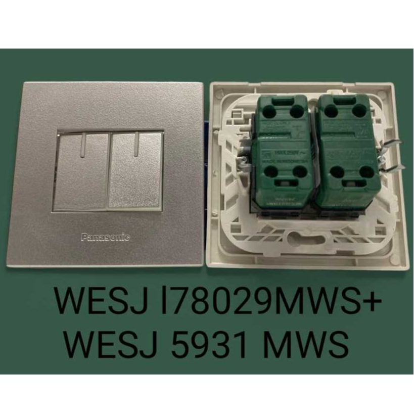 Jual PLATE WESJ 78029 MWS /SAKLAR /STOP KONTAK PANASONIC | Shopee Indonesia