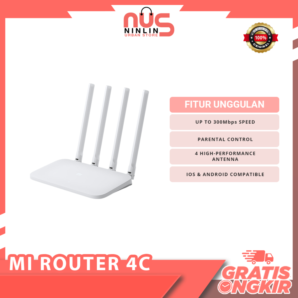 Jual Xiaomi Mi WiFi 4C 300Mbps Repeater Smart Router Wireless Extender | Shopee Indonesia