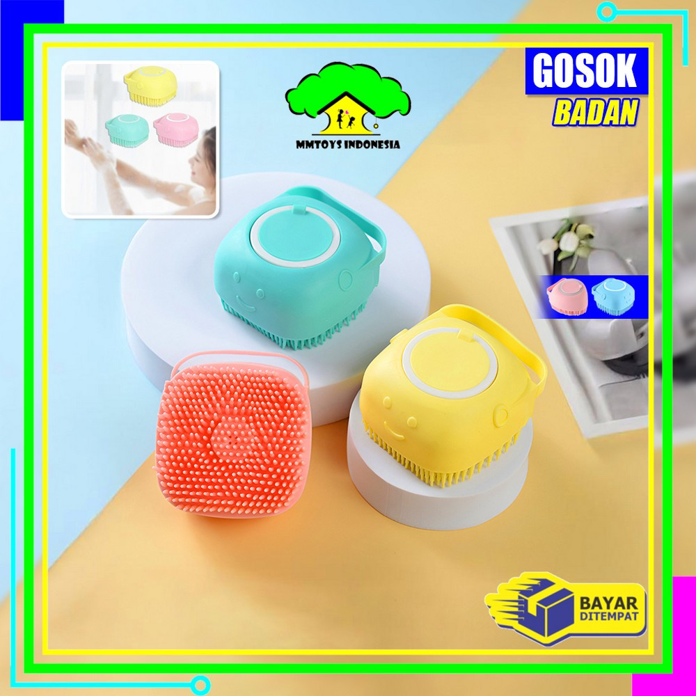 Jual MI-C284 Spons Mandi Shower Brush / Sikat Mandi Silikon Dispenser ...