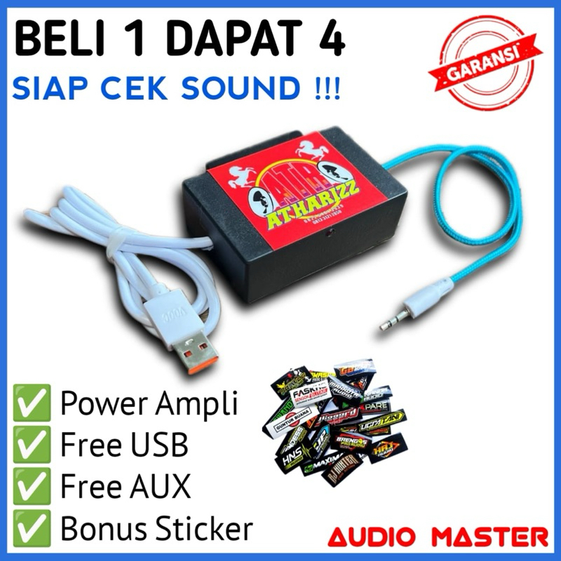 Jual 2in1 amplifier mini 5volt free usb free aux suara jernih glerr ...