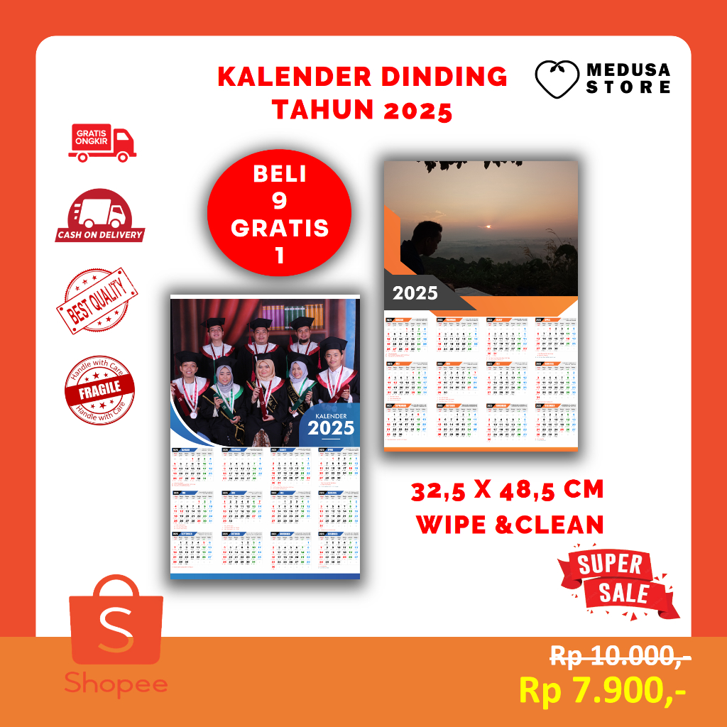 Jual Kalender dinding islamic 2025 - Kalender poster ISLAMI | Shopee ...