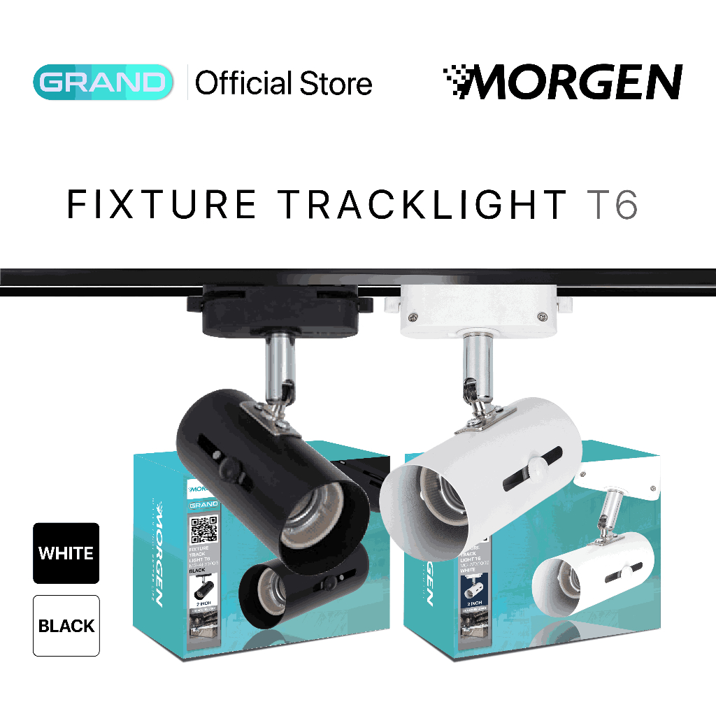 Jual Morgen Fixture Tracklight T6 Grand Series - Soket Lampu Sorot ...