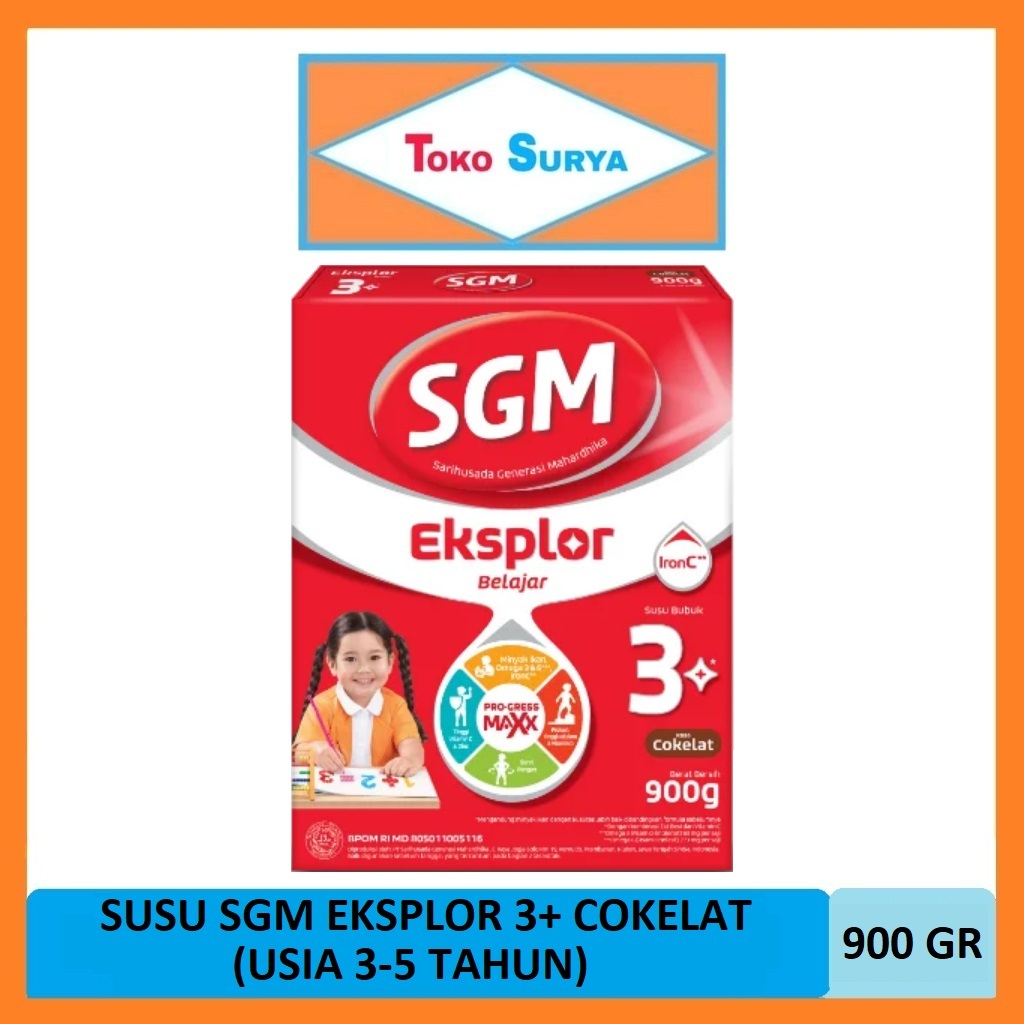 Jual SGM Eksplor 3+ Cokelat Usia 3-5 Tahun Susu Pertumbuhan Anak Bubuk 900 Gr | Shopee Indonesia