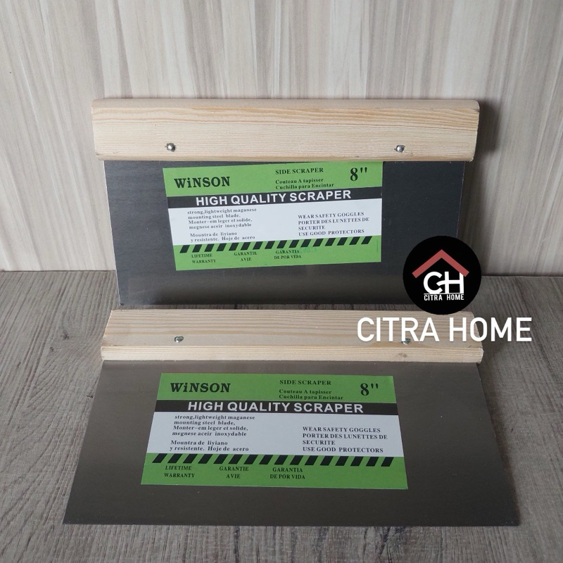 Jual Winson @ Wanly Kapi Kape Gypsum Scraper Gagang Kayu 8” | Shopee ...