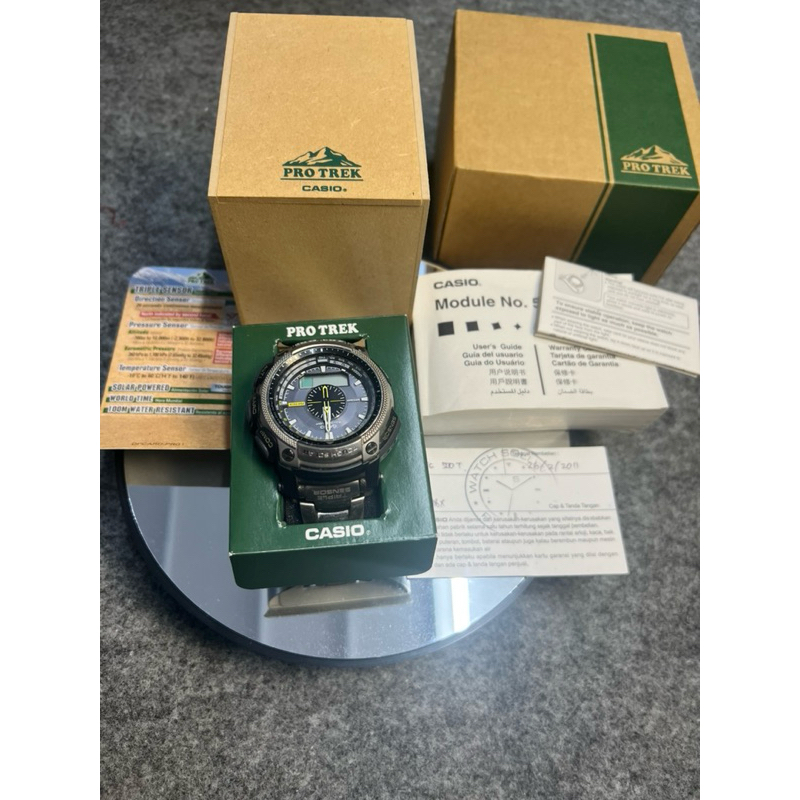 Jual Casio Potrek PRG-500T-7DR Titanium | (2nd / Bekas) | Shopee Indonesia